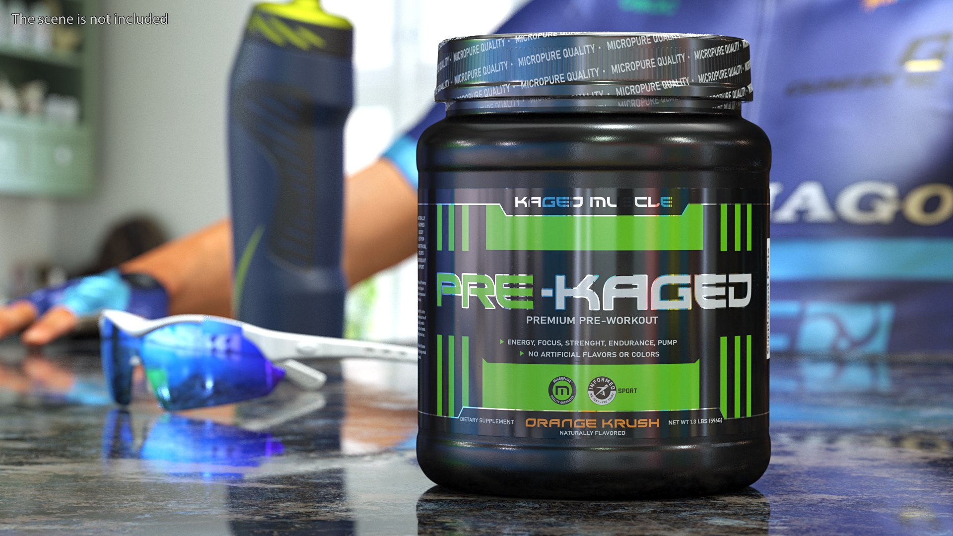 3D Kaged Muscle PRE KAGED Premium Pre Workout Model - TurboSquid 1768909