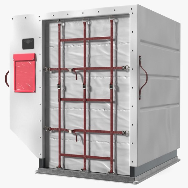 modelo 3d Contenedor Air Cargo ULD LD 2 Blanco - TurboSquid 2083383