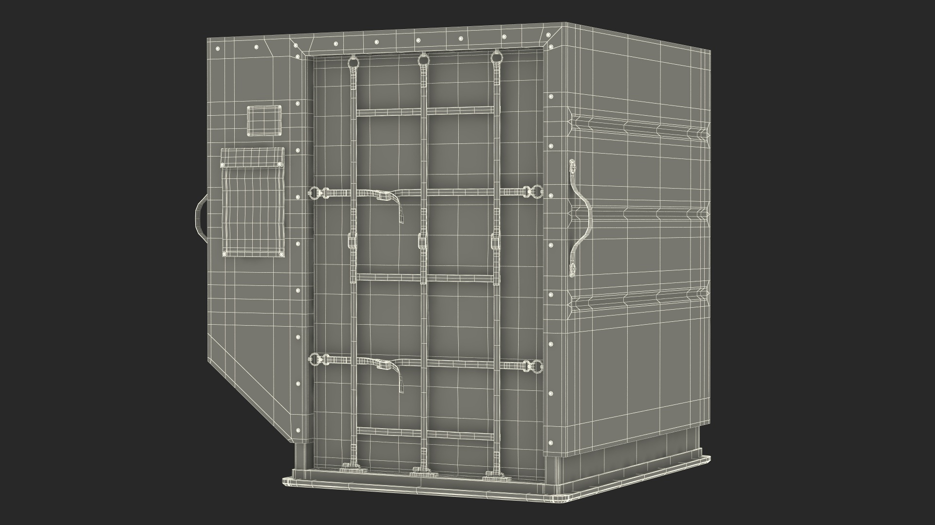 3D Air Cargo ULD Container LD 2 White Model - TurboSquid 2083383