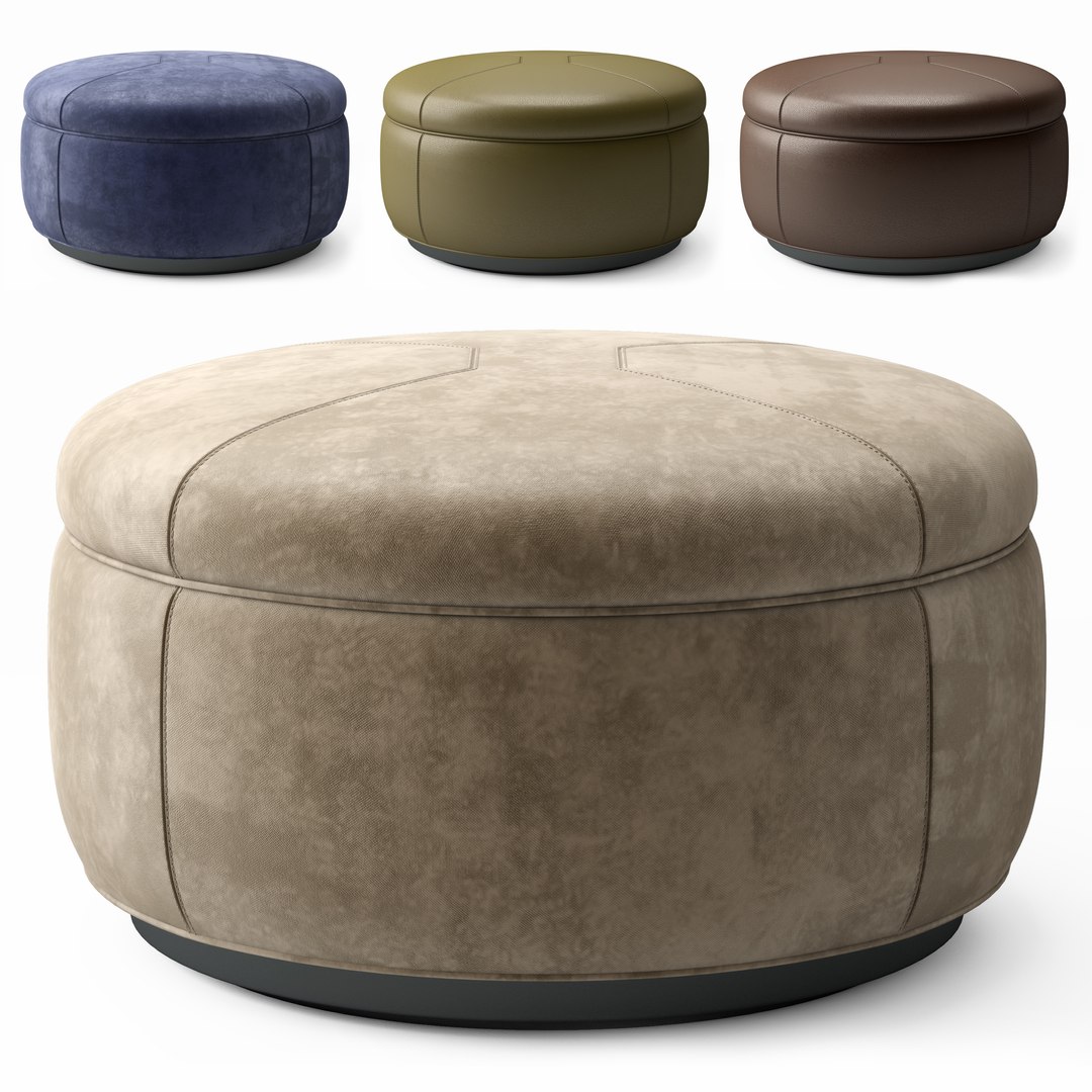 3D Minotti Tuffet pouf - TurboSquid 1798315