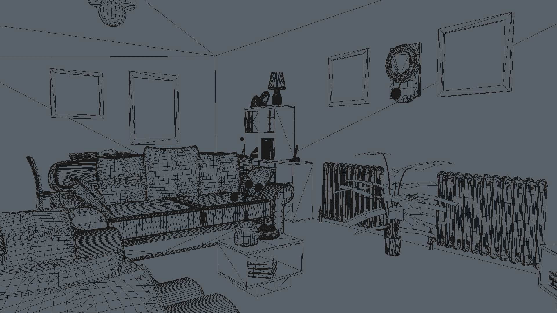 Cartoon Living Room Hall 3D - TurboSquid 1701941