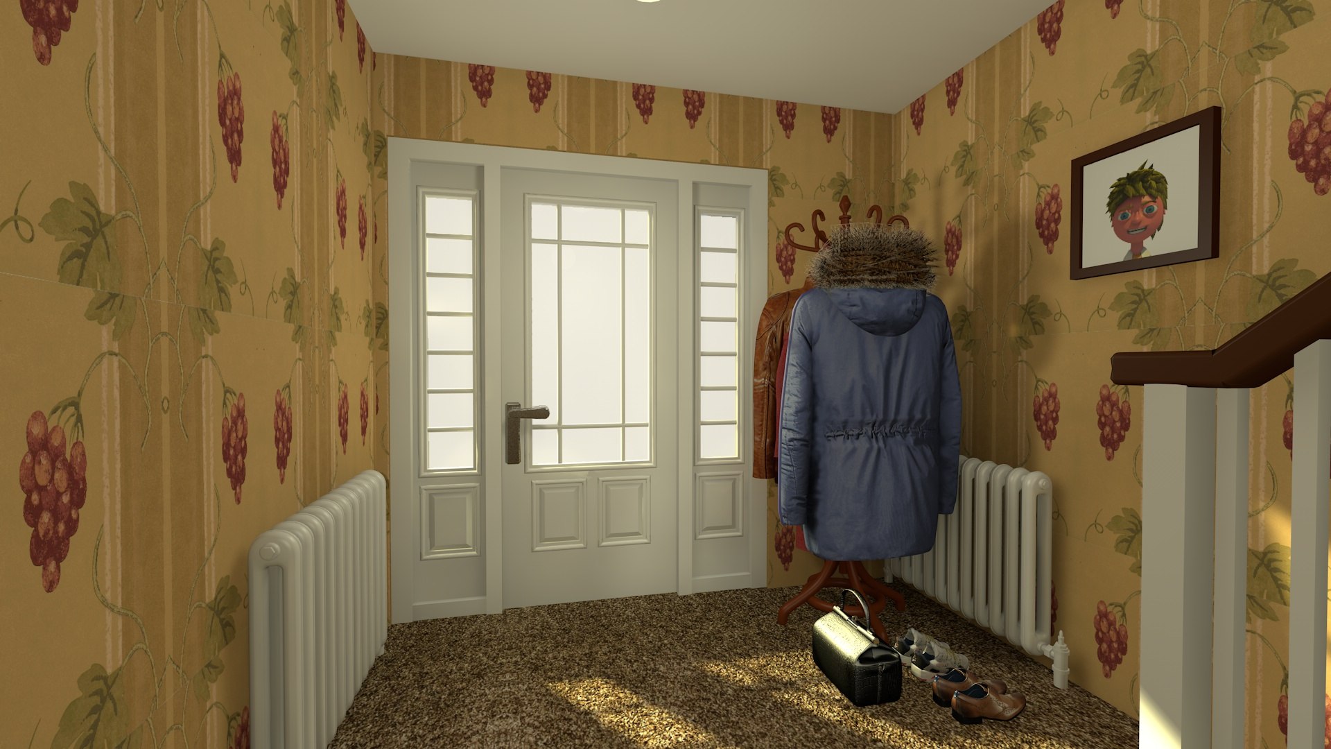 Cartoon Living Room Hall 3D - TurboSquid 1701941