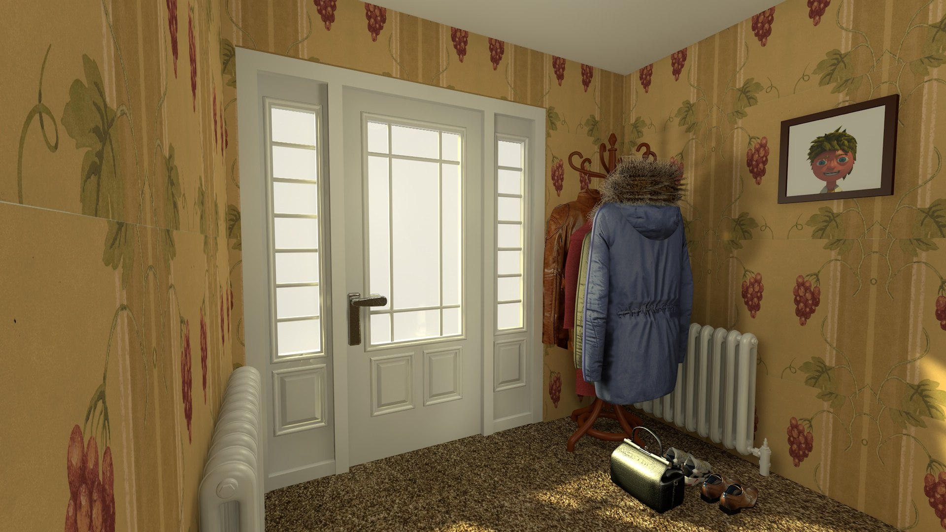 Cartoon Living Room Hall 3D - TurboSquid 1701941