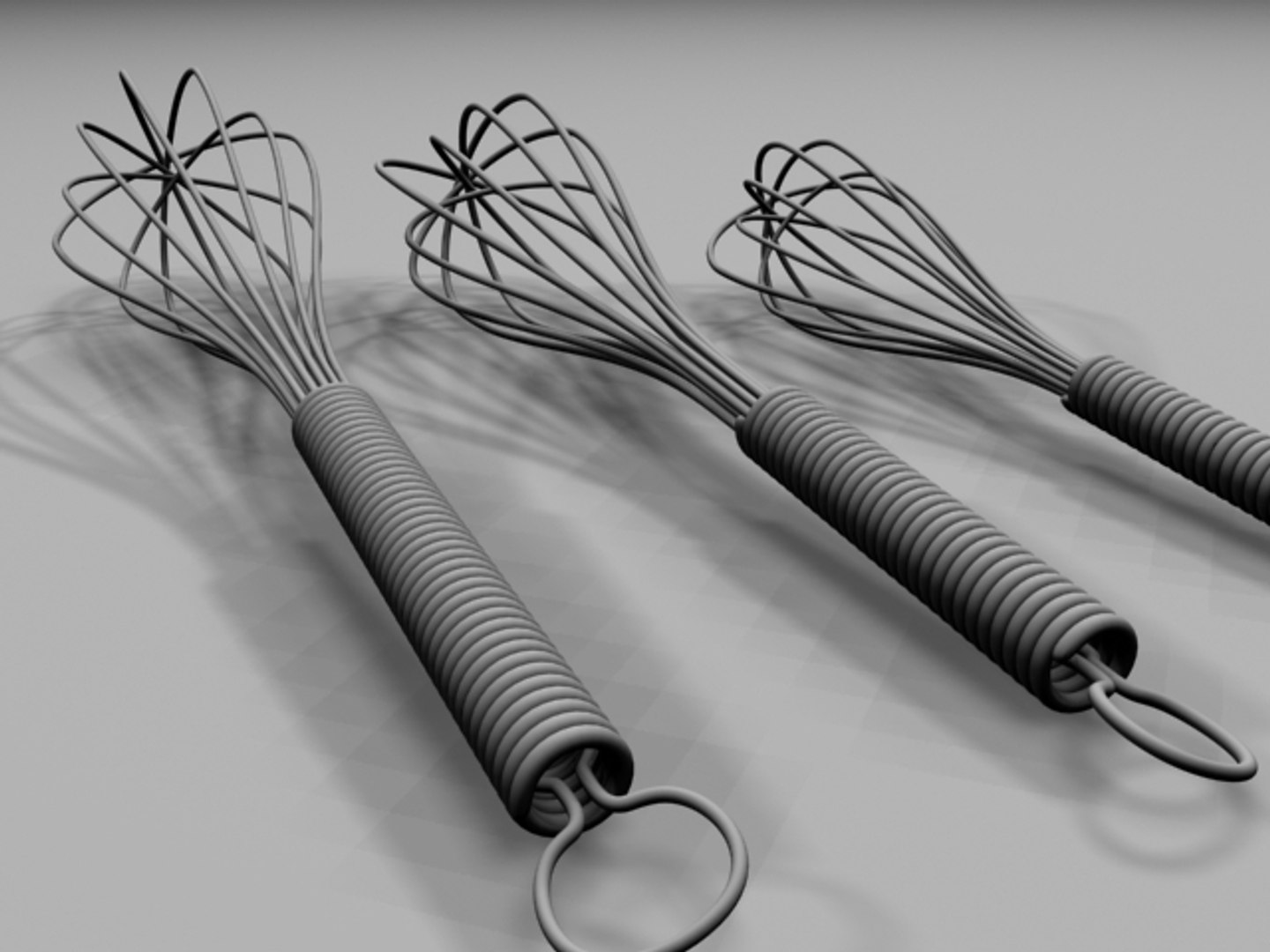 3d Model Realistic Whisk