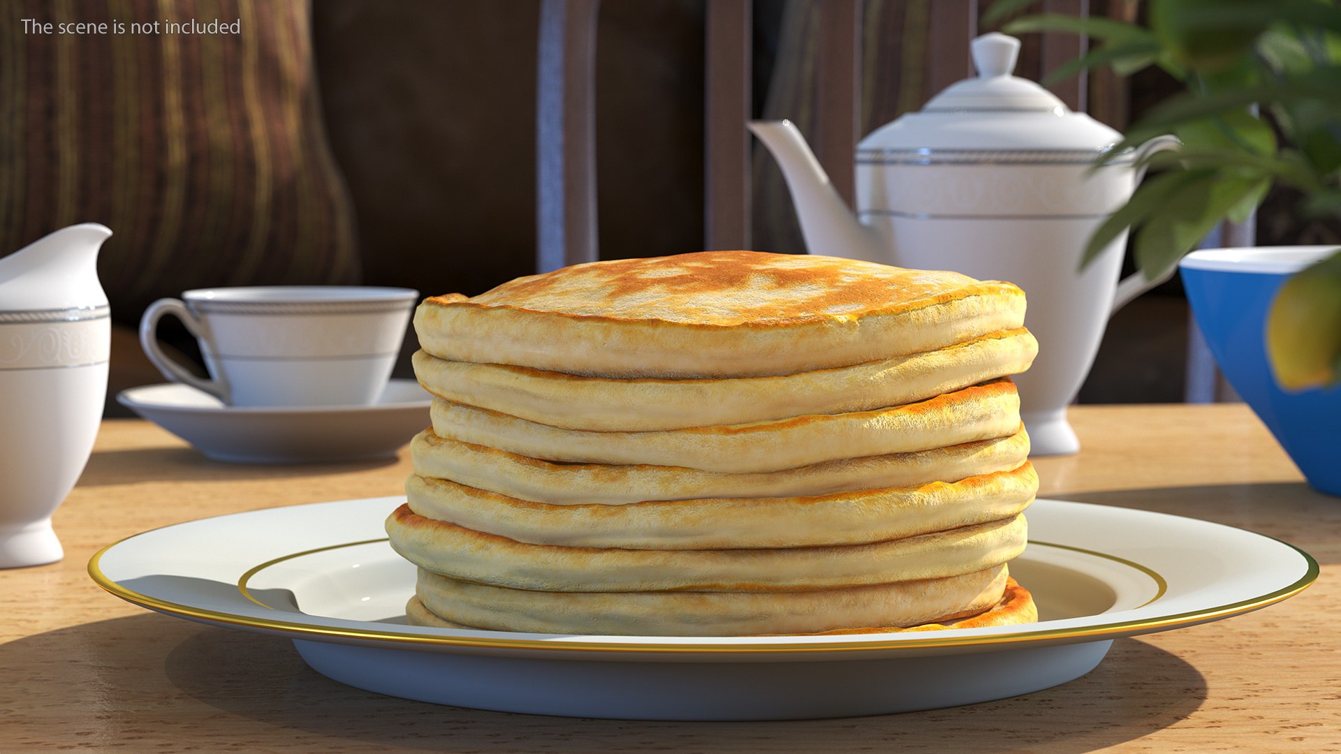 3D Model Eight Pancakes - TurboSquid 1943724