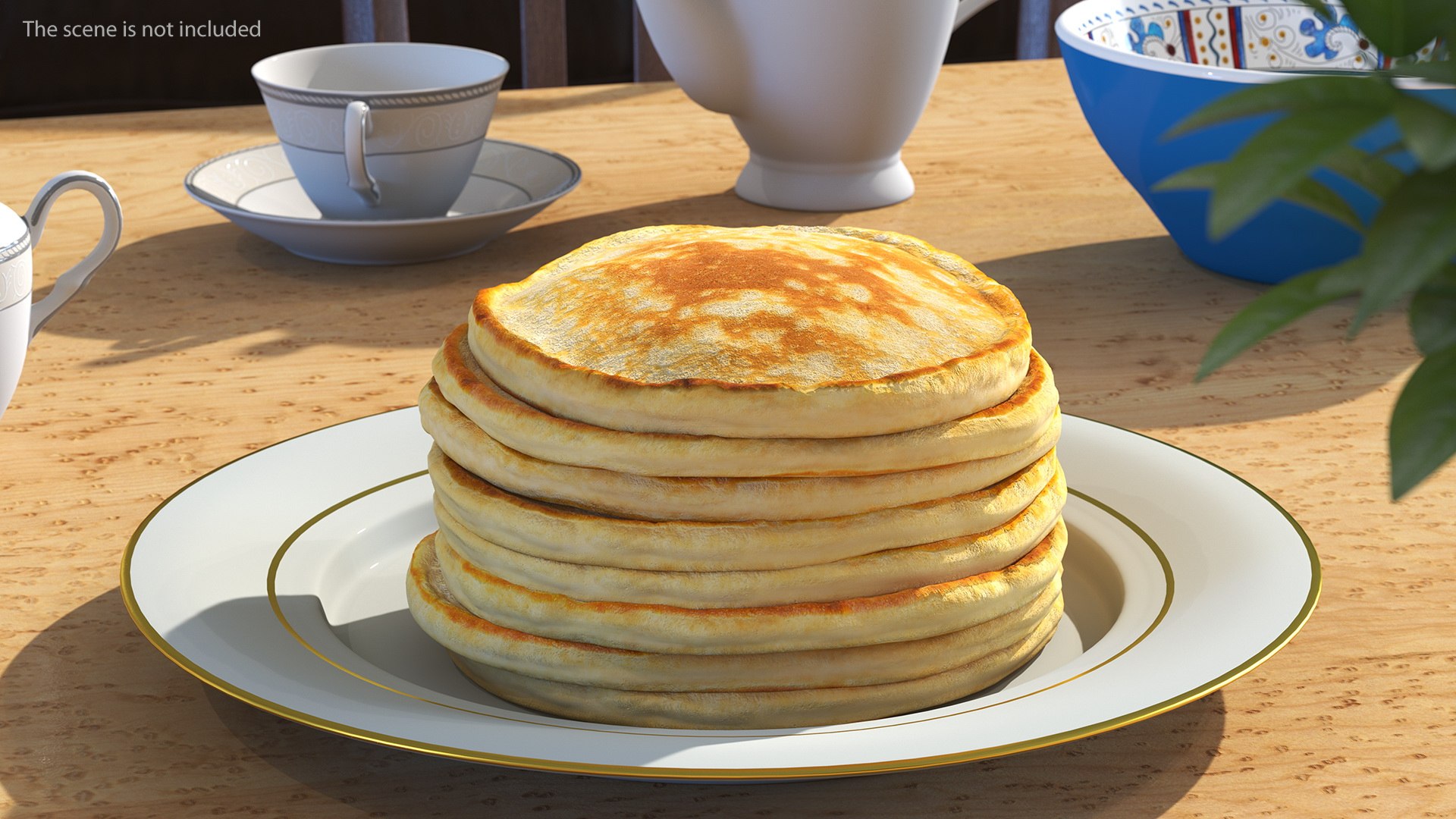 3D Model Eight Pancakes - TurboSquid 1943724