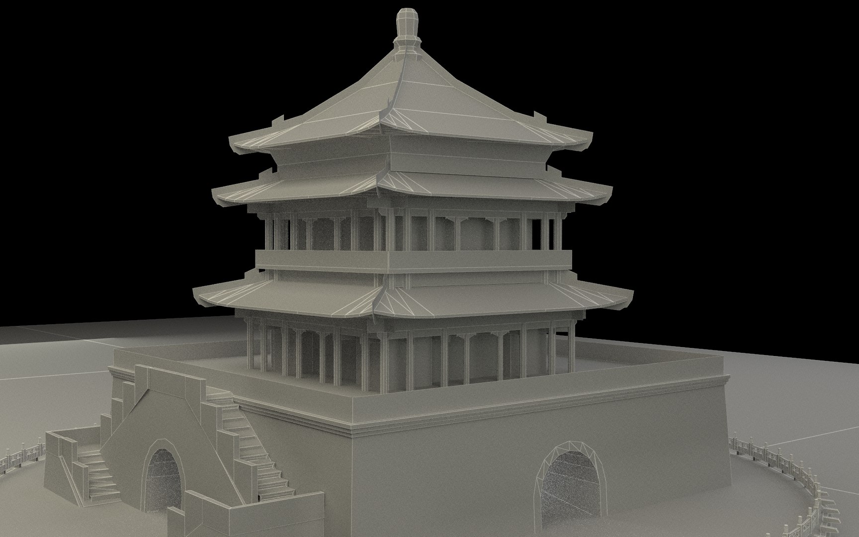 Chinese Ancient House Model - TurboSquid 2095703