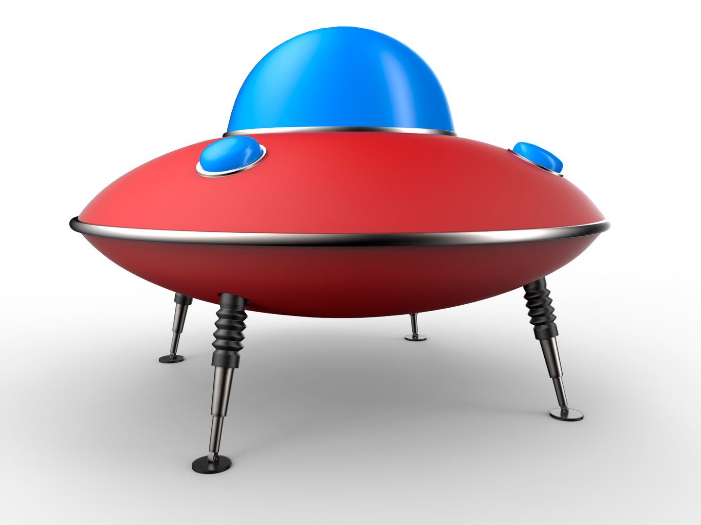 Cartoon Ufo 3D - TurboSquid 1602973