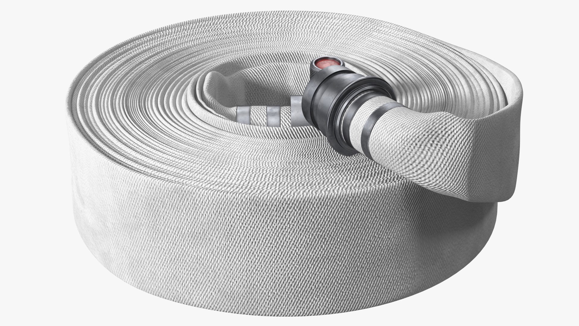 3D model Neatly Coiled Fire Hose White Canvas - TurboSquid 1836619