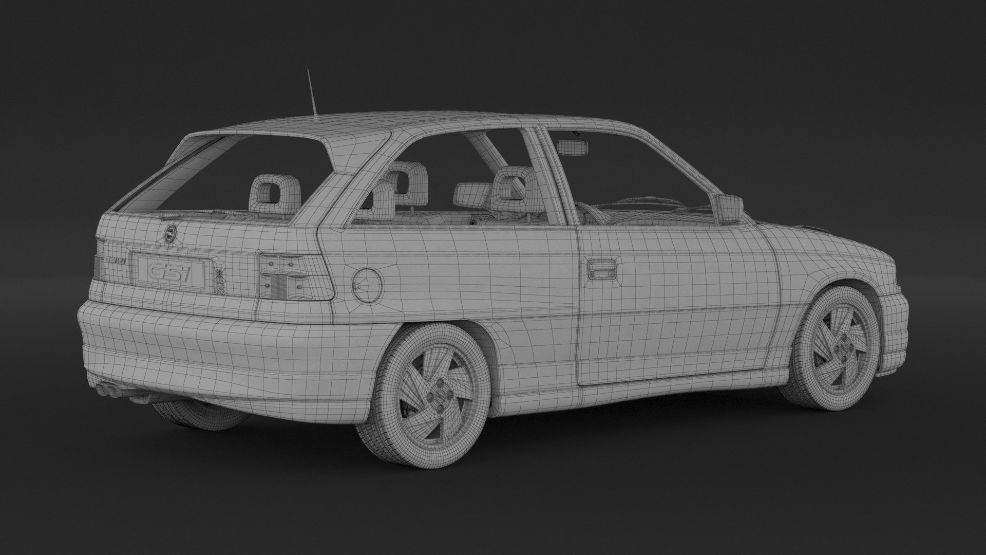 3D Opel Astra GSI Model - TurboSquid 2174636