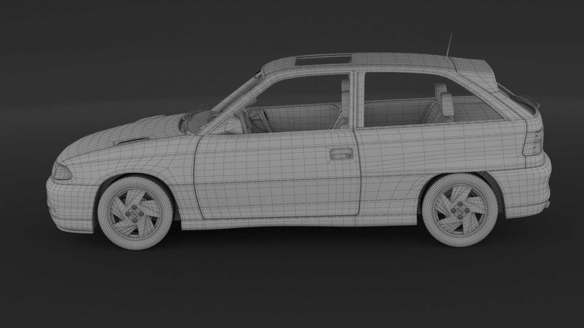 3D Opel Astra GSI Model - TurboSquid 2174636
