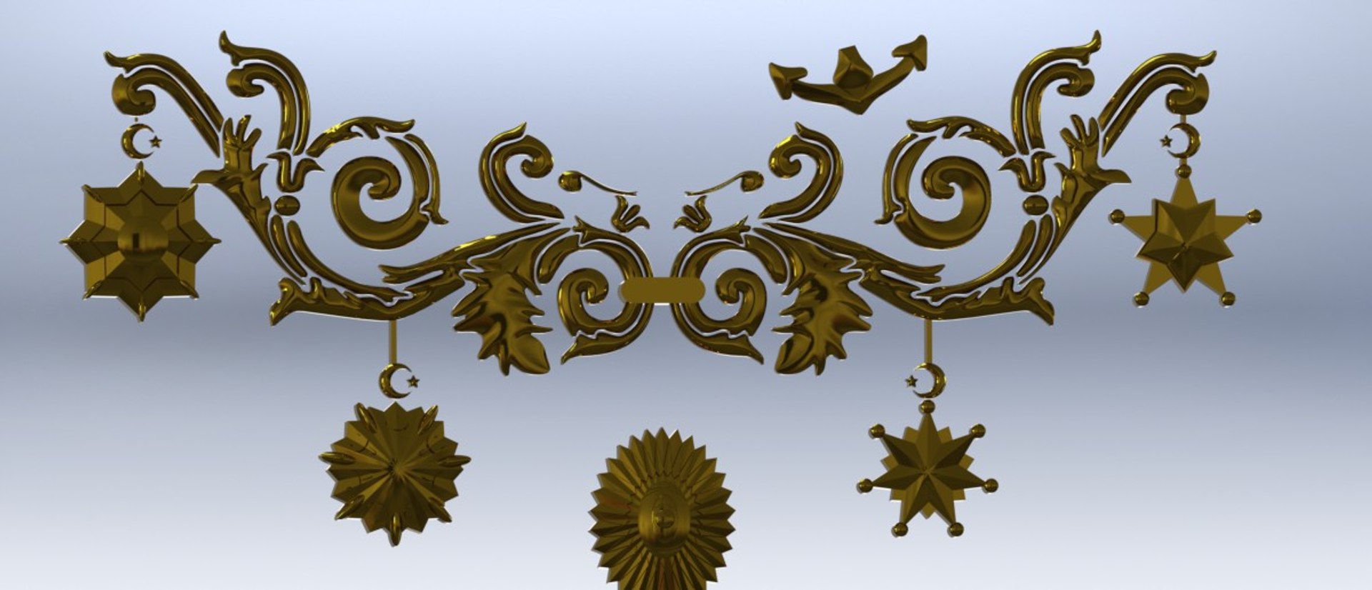 Ottoman Sign 3D - TurboSquid 1532444