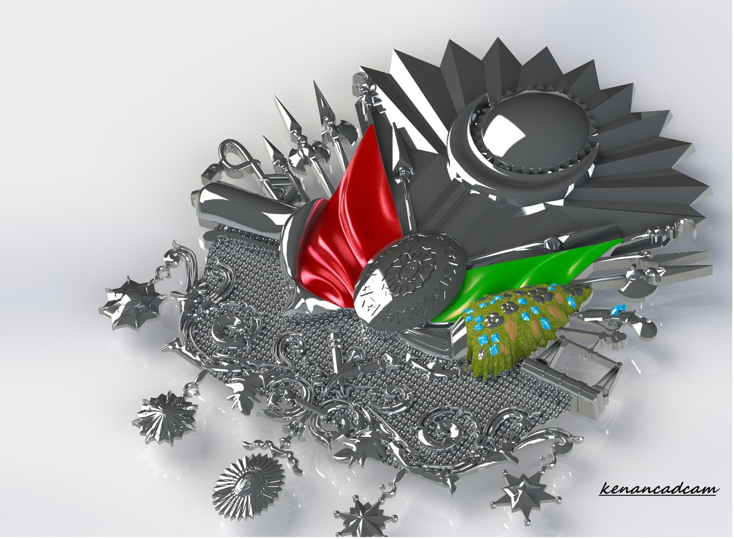 Ottoman Sign 3D - TurboSquid 1532444