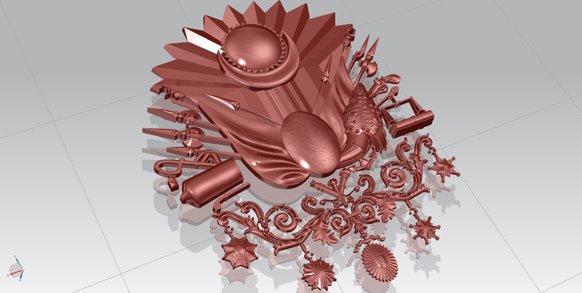 Ottoman Sign 3D - TurboSquid 1532444