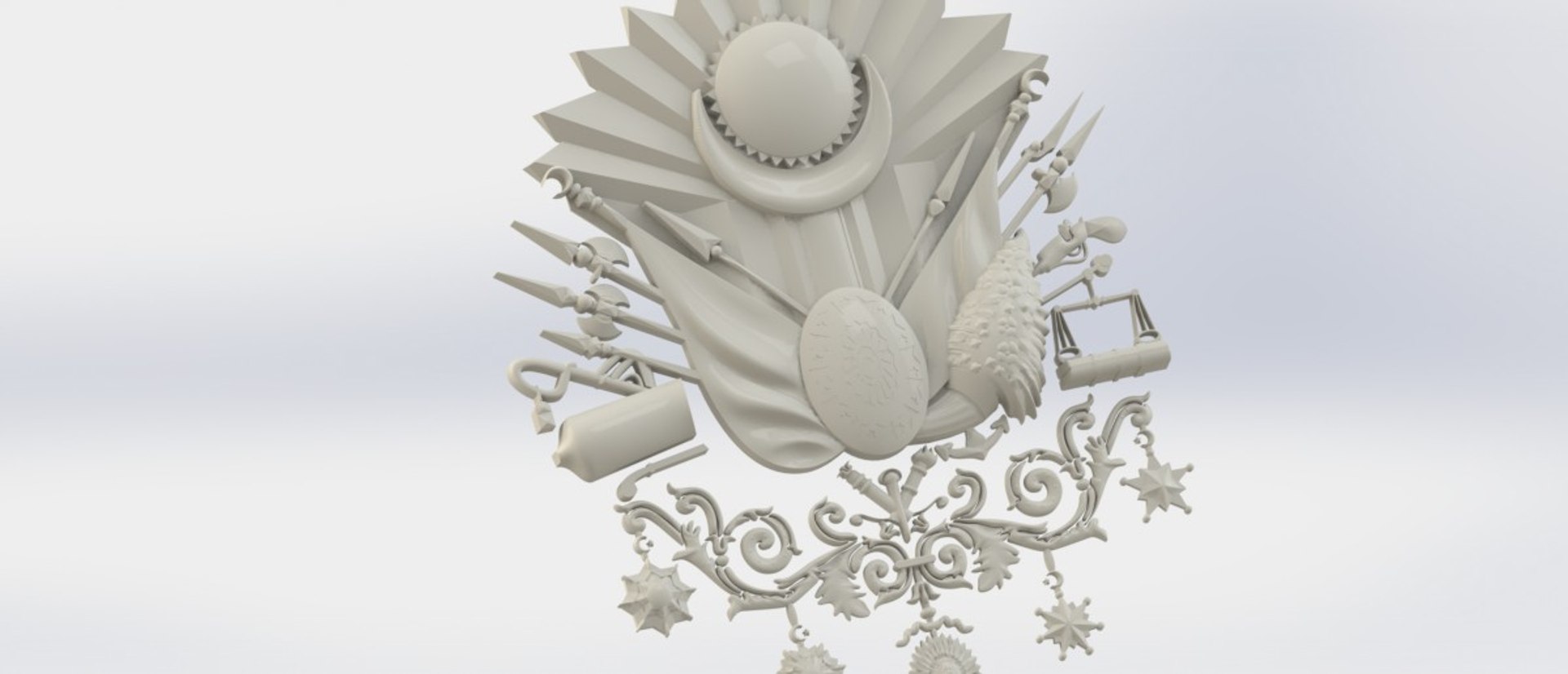 Ottoman Sign 3D - TurboSquid 1532444