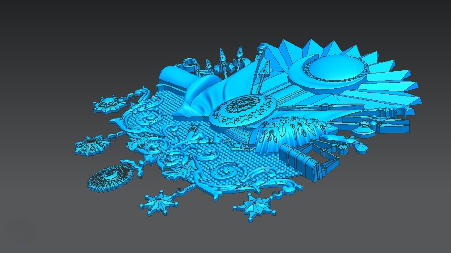 Ottoman Sign 3D - TurboSquid 1532444