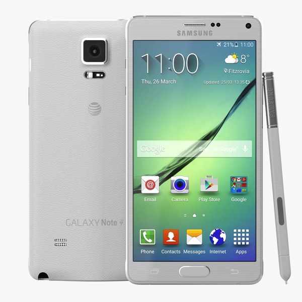 modelo 3d Samsung Galaxy Note 4 White Modelo 3D - TurboSquid 960933