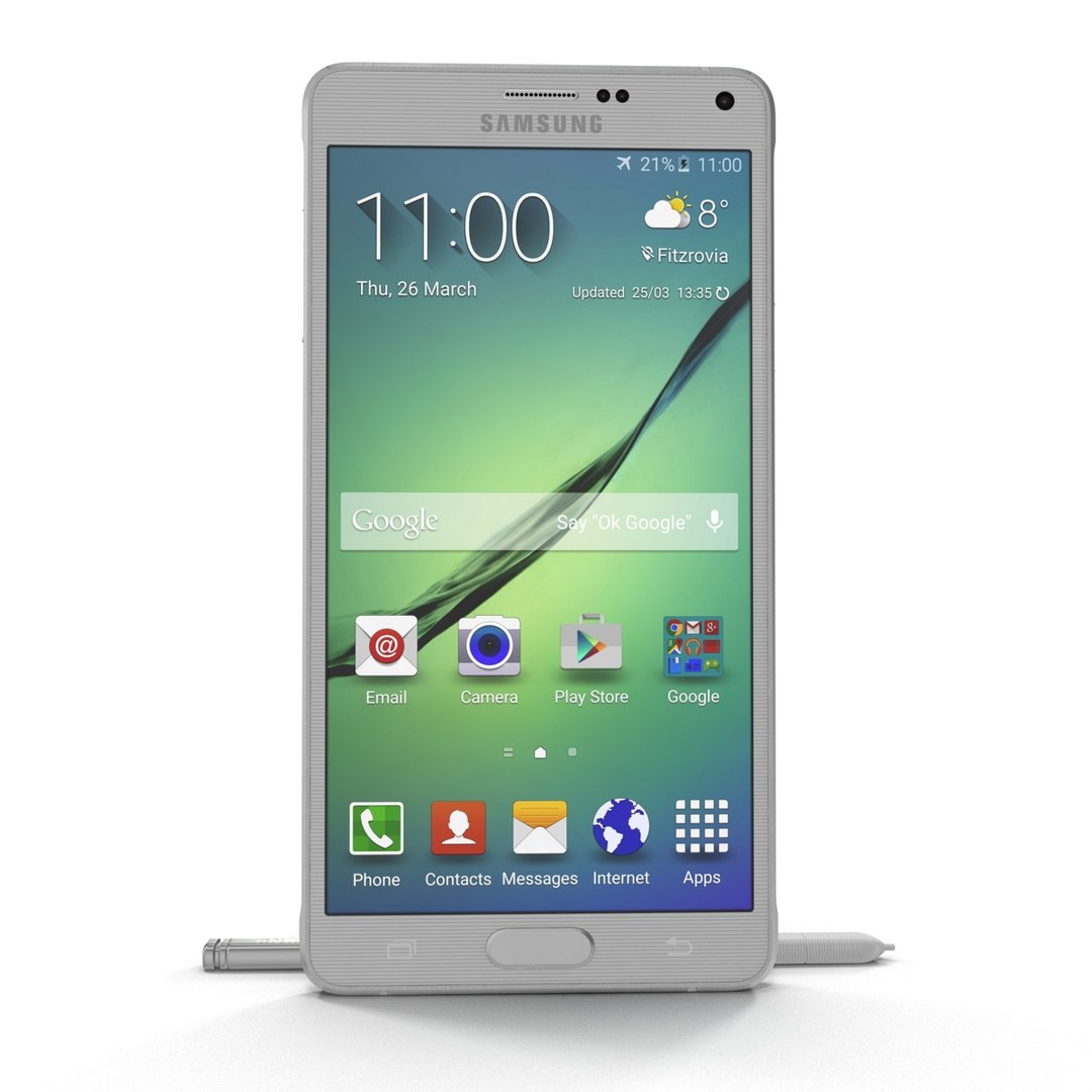 samsung galaxy note 4 3d model