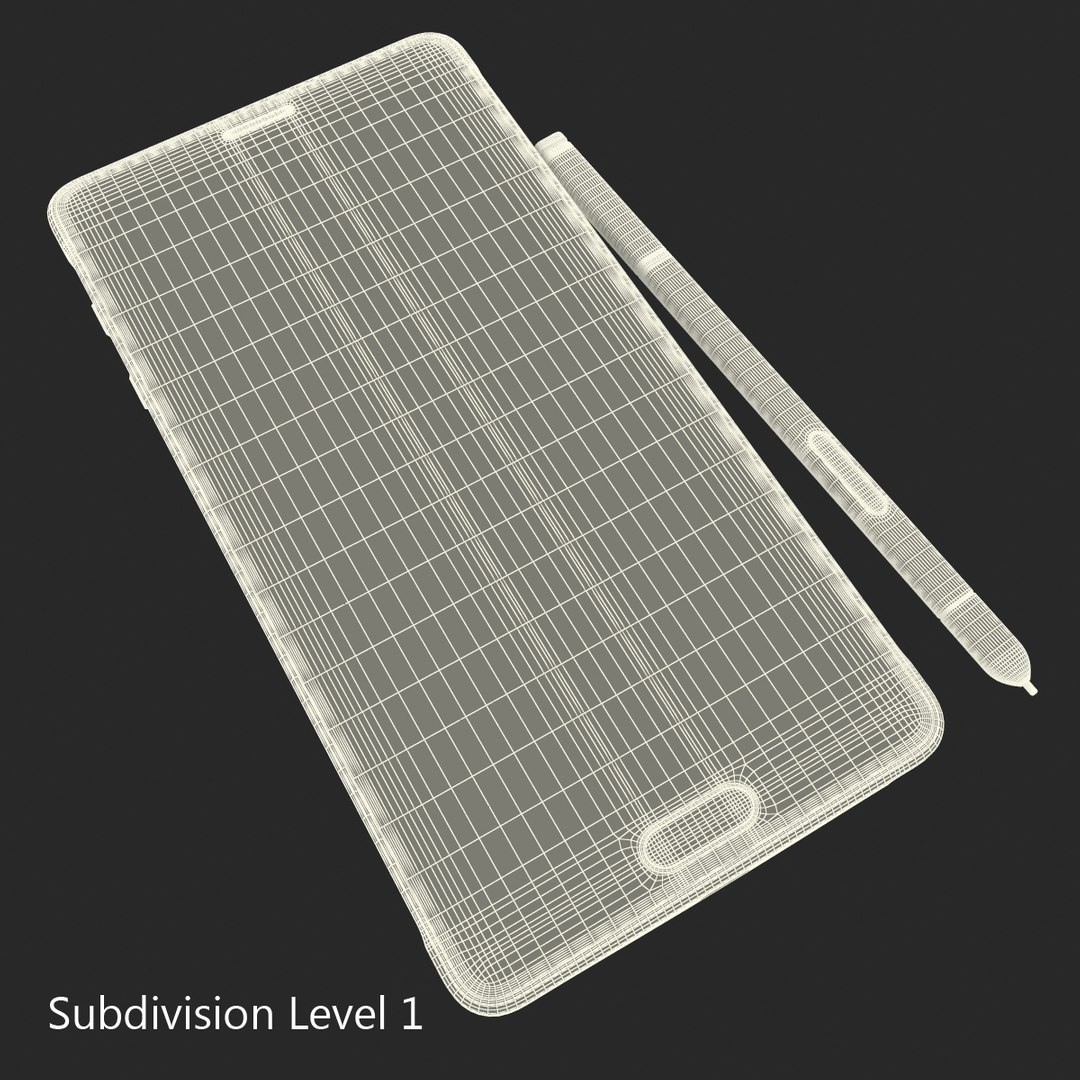 samsung galaxy note 4 3d model