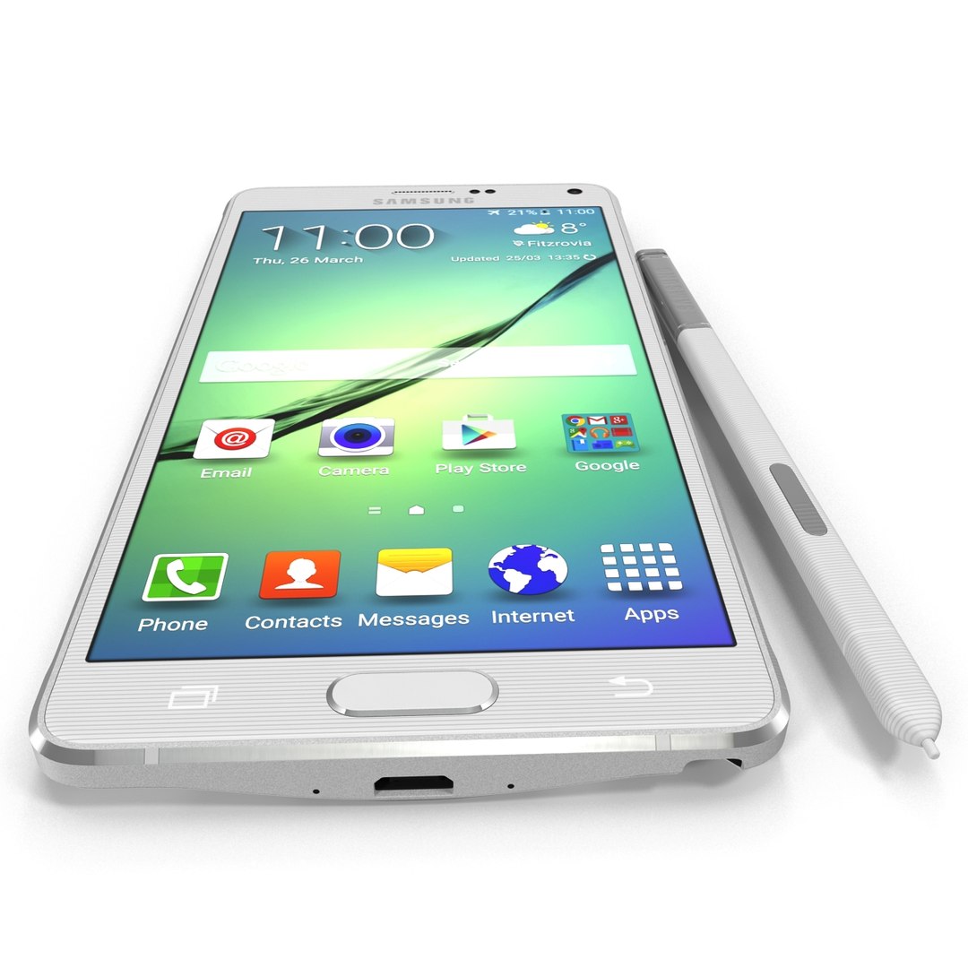 samsung galaxy note 4 3d model