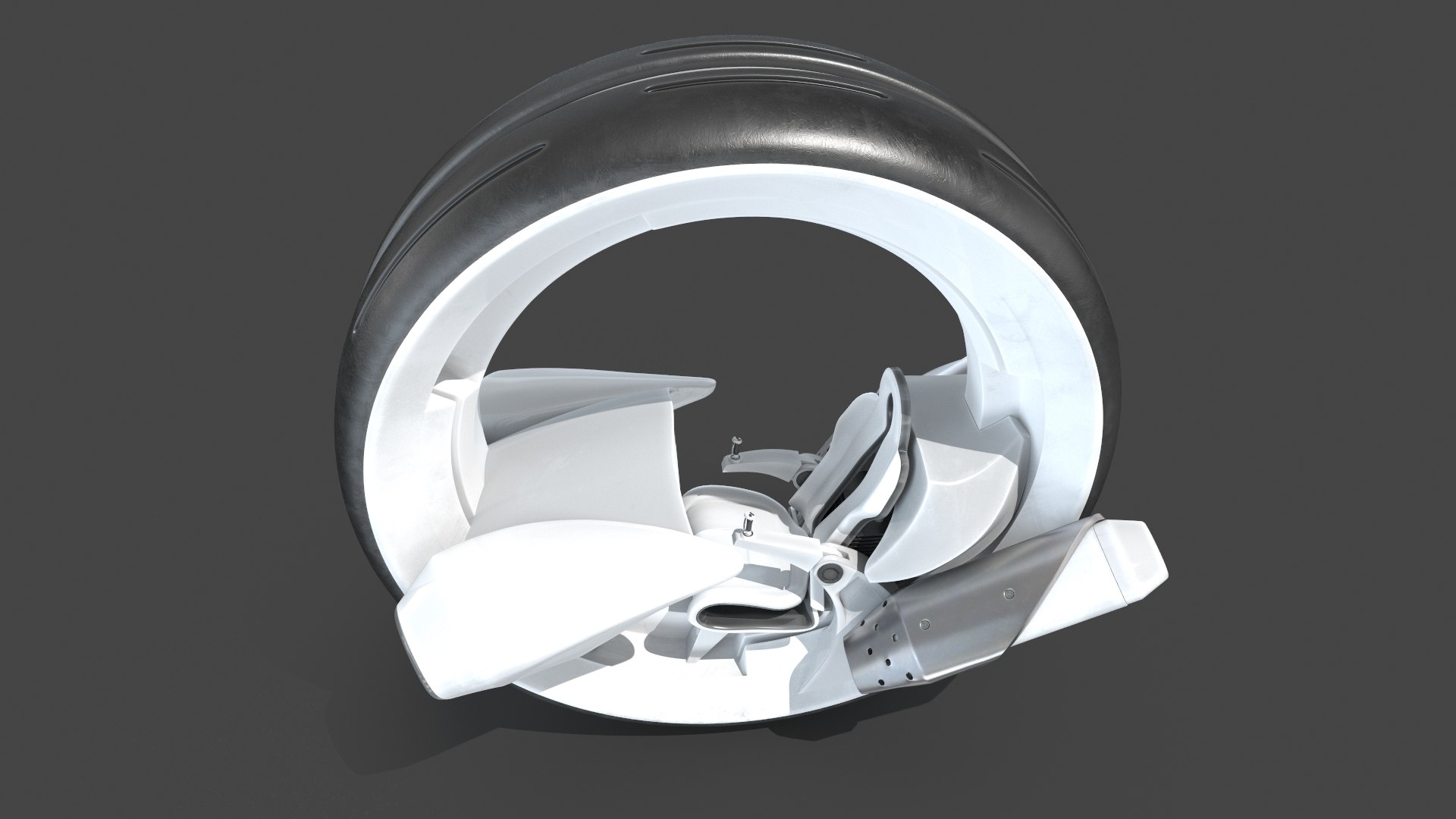 3D Sci-fi Futuristic Wheel Motorcycle - TurboSquid 1584372