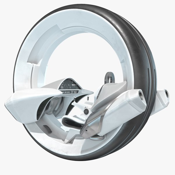 3D sci-fi futuristic wheel motorcycle - TurboSquid 1584372