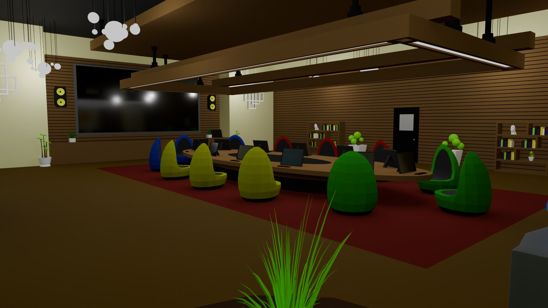 Virtual Meeting Room 3D Model - TurboSquid 2228113