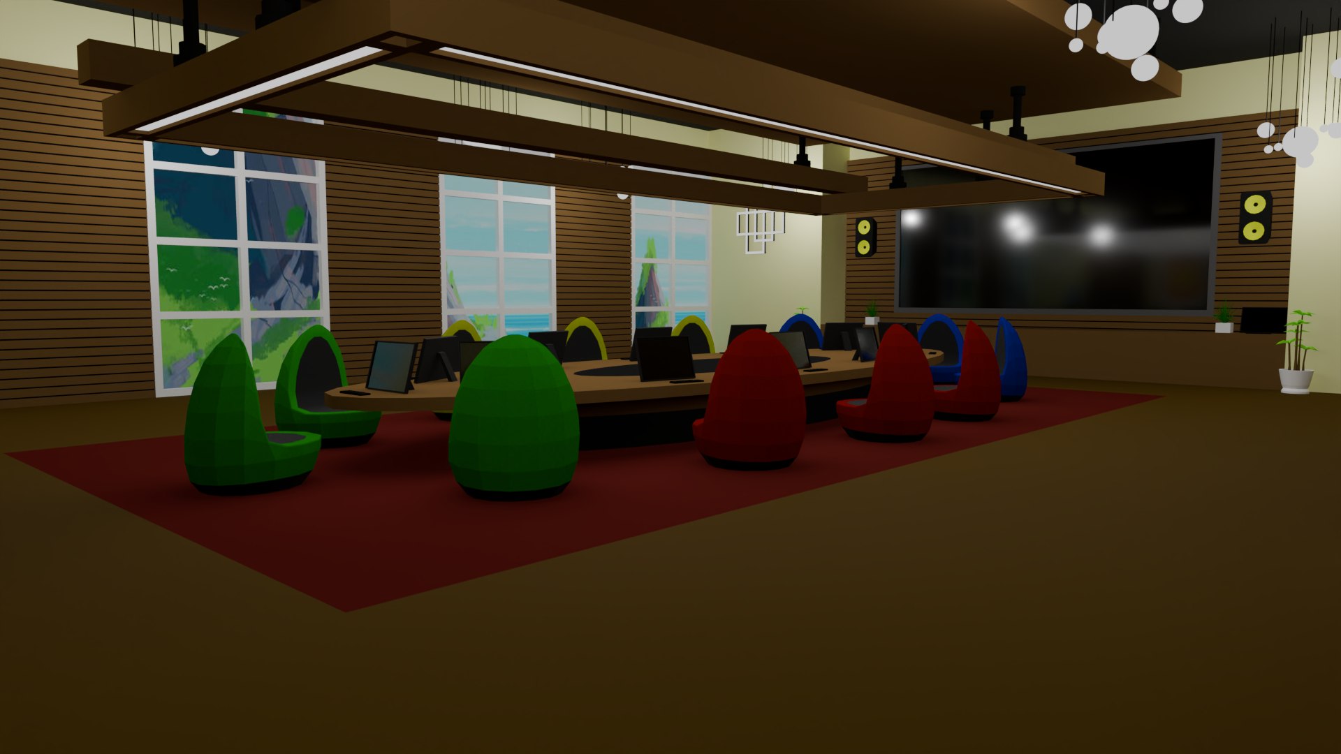 Virtual Meeting Room 3D Model - TurboSquid 2228113