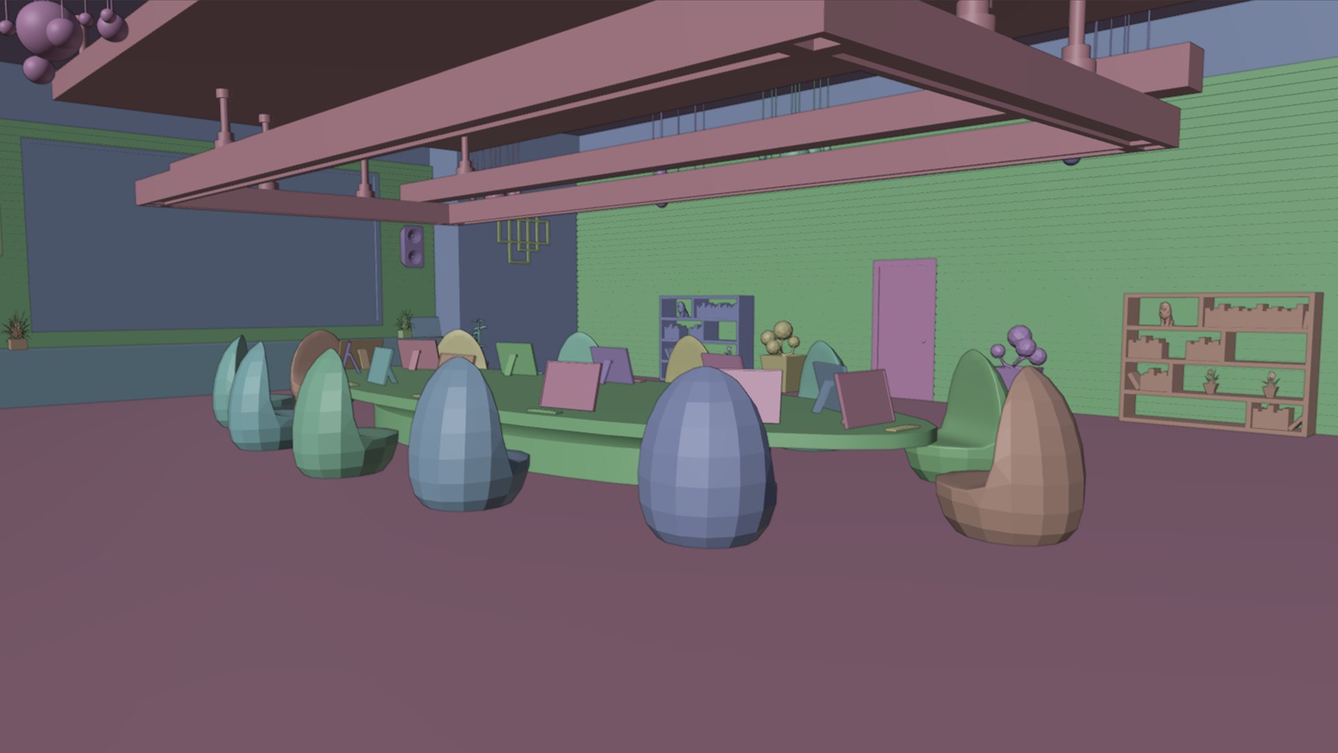 Virtual Meeting Room 3D Model - TurboSquid 2228113