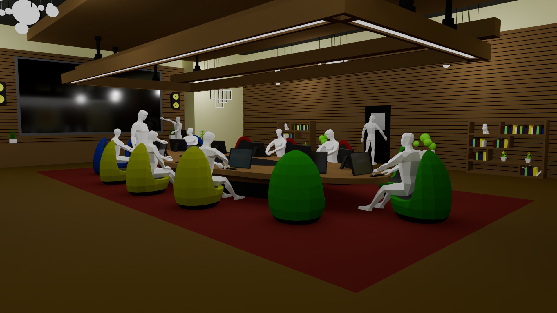 Virtual Meeting Room 3D Model - TurboSquid 2228113