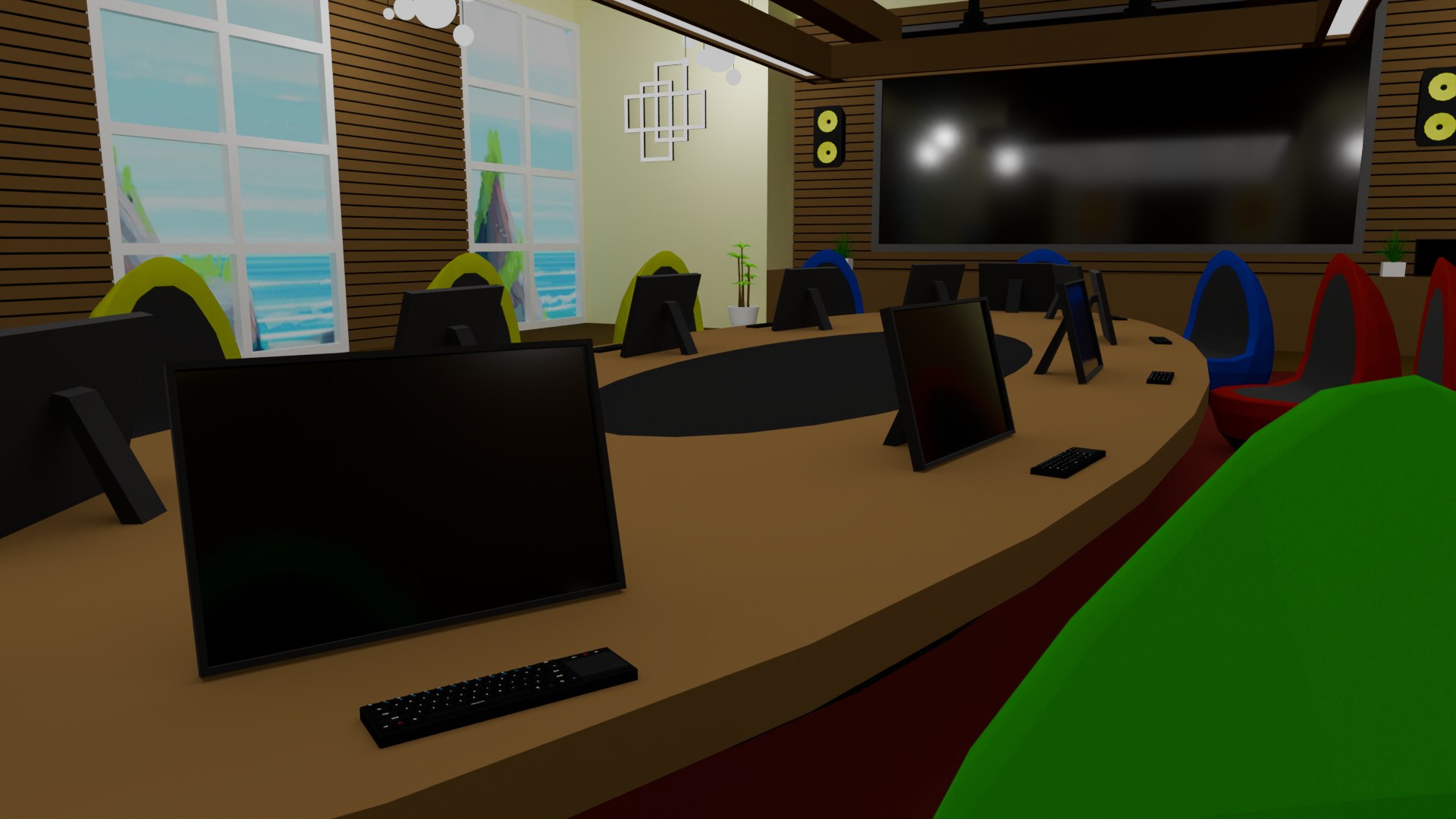 Virtual Meeting Room 3D Model - TurboSquid 2228113