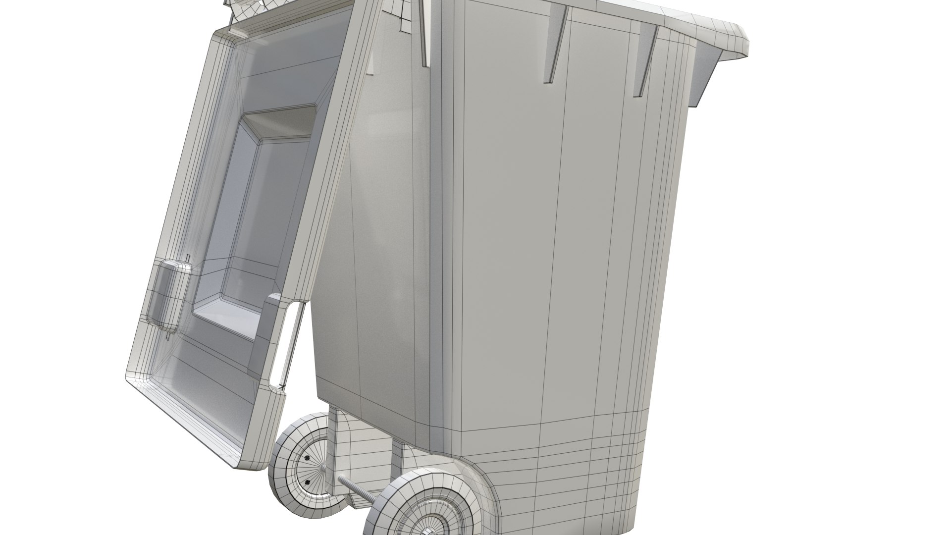 Rigged Industrial Waste Bin 3D Model - TurboSquid 2236925
