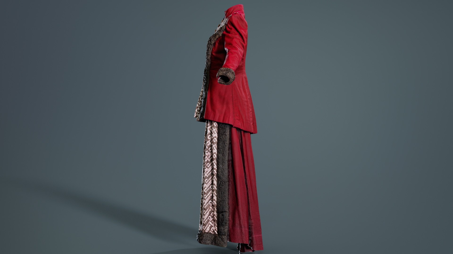 3D Queen Dress Remastered Model - TurboSquid 2360024