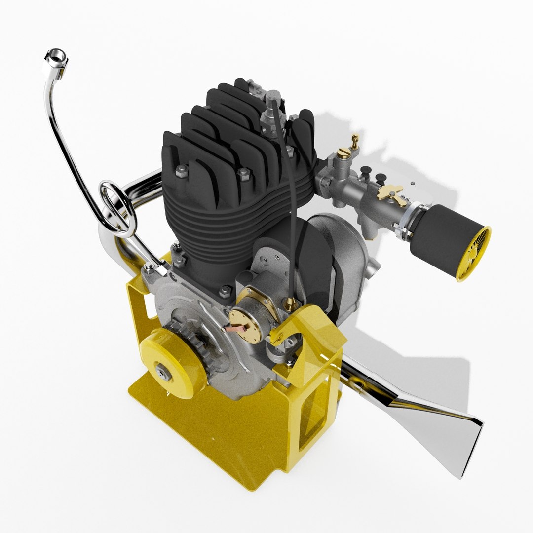 Engine HD 1927 Model B 350 Cc 3D Model - TurboSquid 1986624