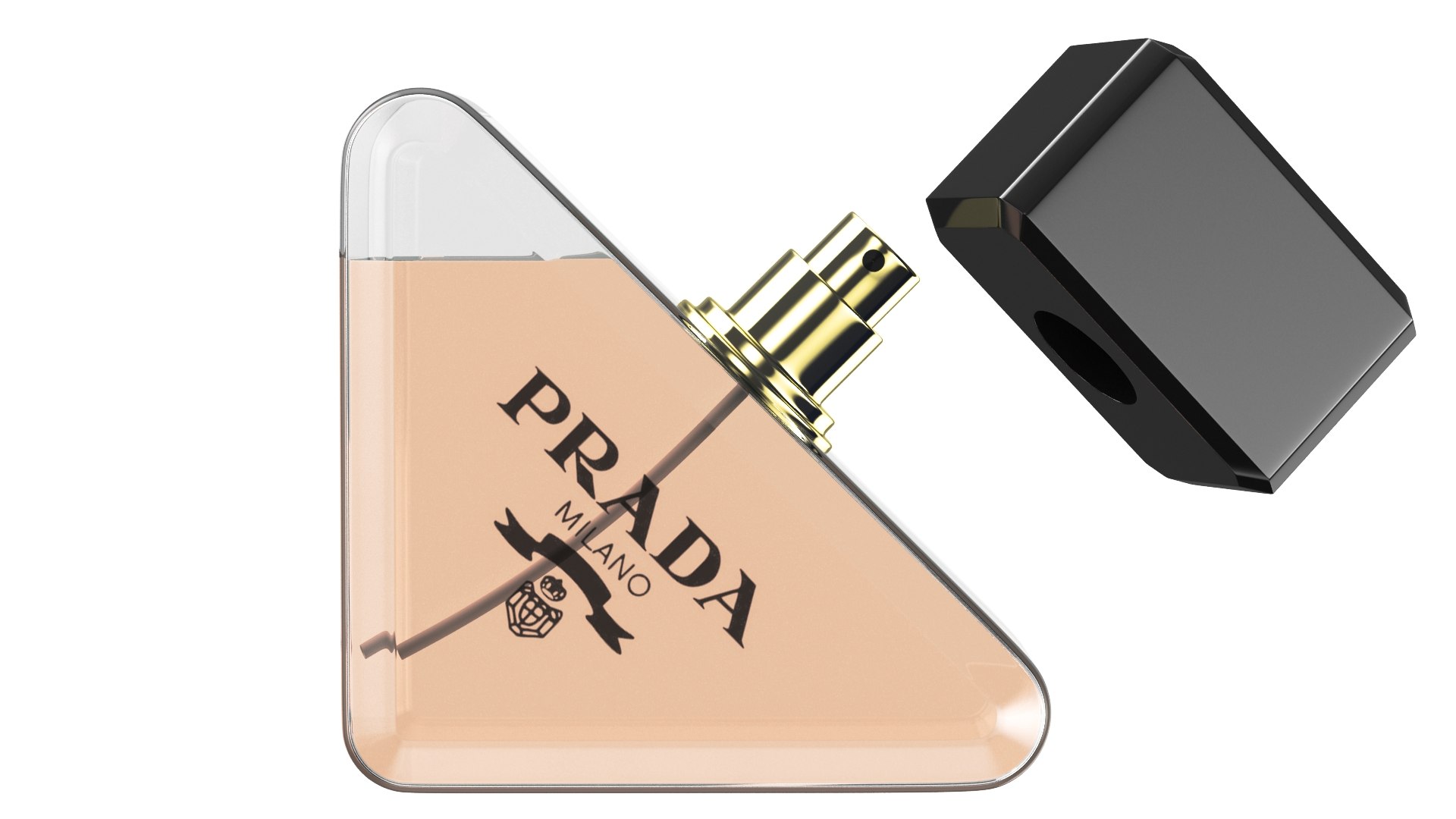 3D Model Detailed Prada Perfume Bottle - TurboSquid 2140899