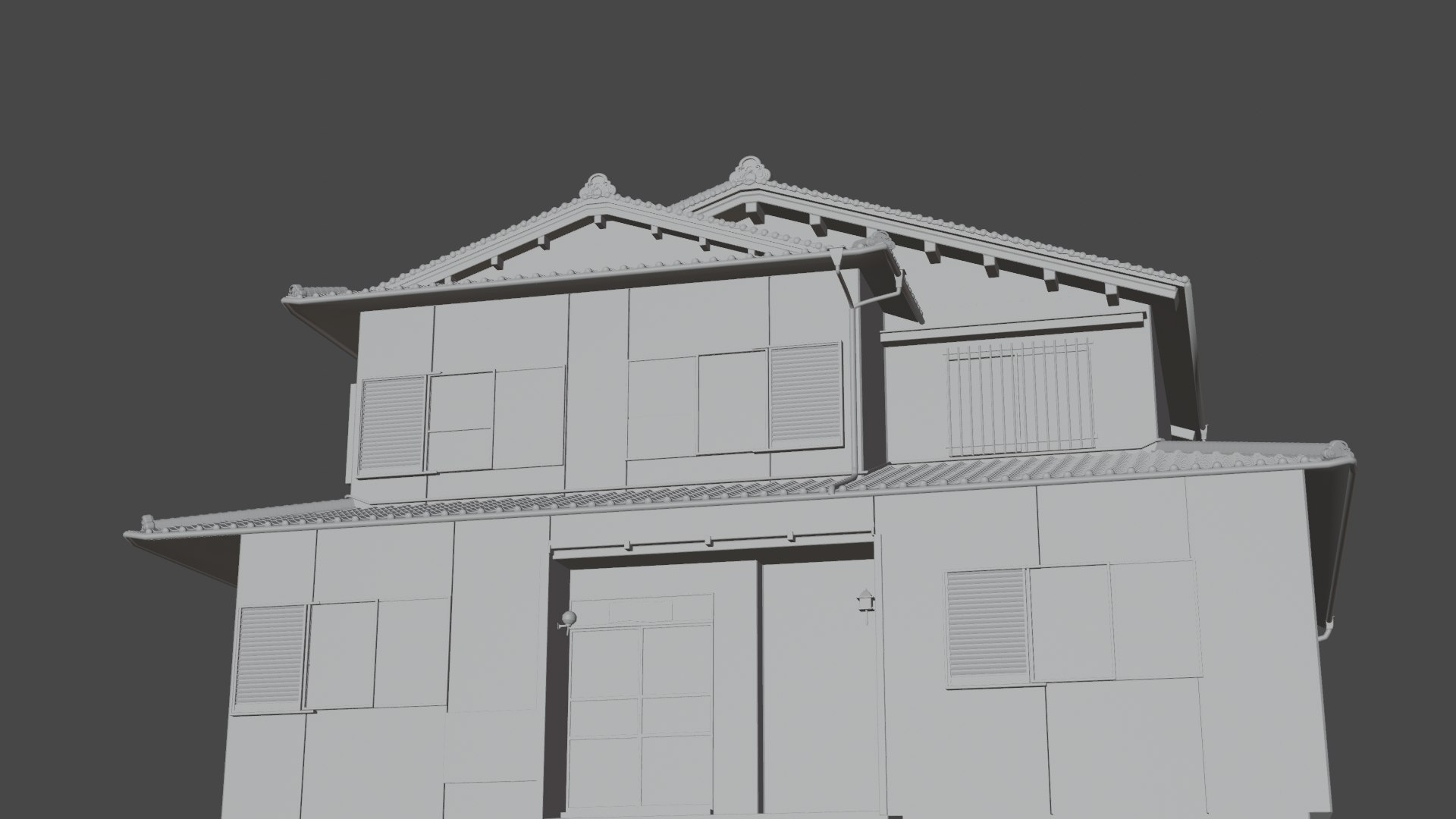 Japanese detached house 3D - TurboSquid 2122937