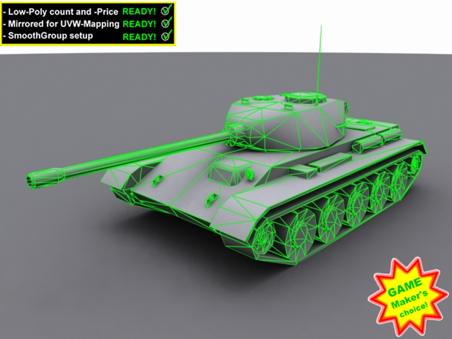 3d t-44 tank model