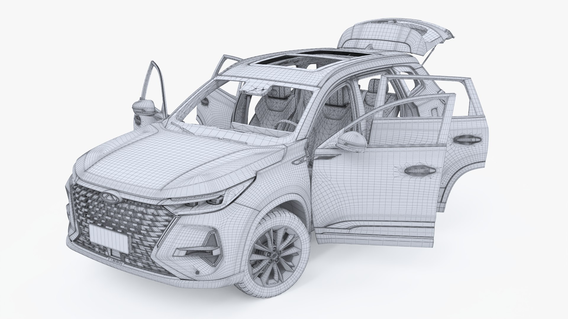 3D model Chery Tiggo 8 PRO AWD 2023 - TurboSquid 2088413