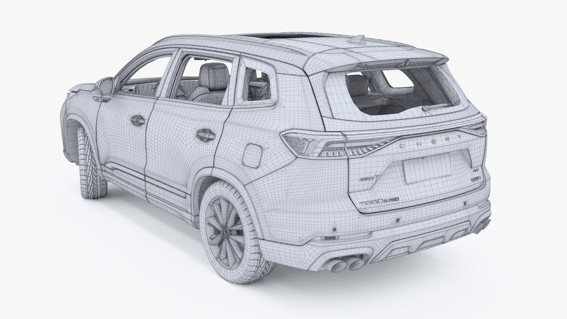 3D model Chery Tiggo 8 PRO AWD 2023 - TurboSquid 2088413