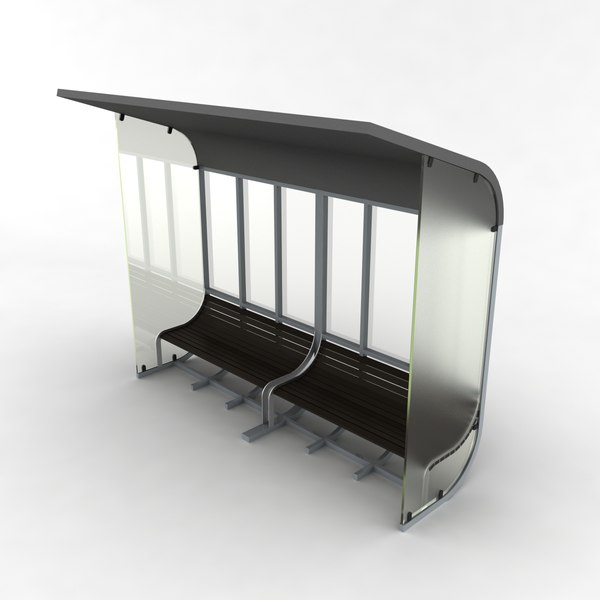 Bus Stop Enclosure 3D Models for Download | TurboSquid