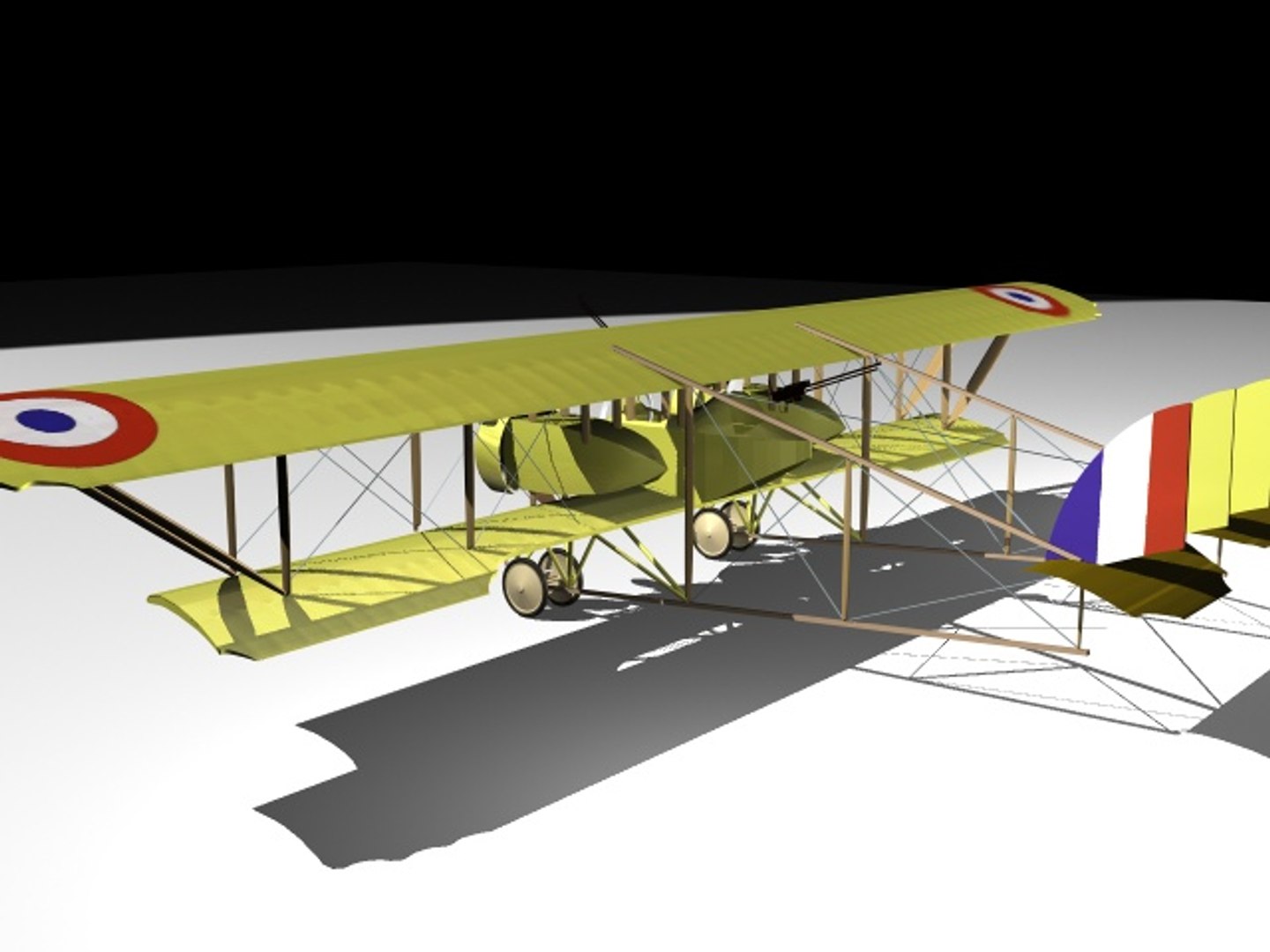 Wwi Bomber 3d Model