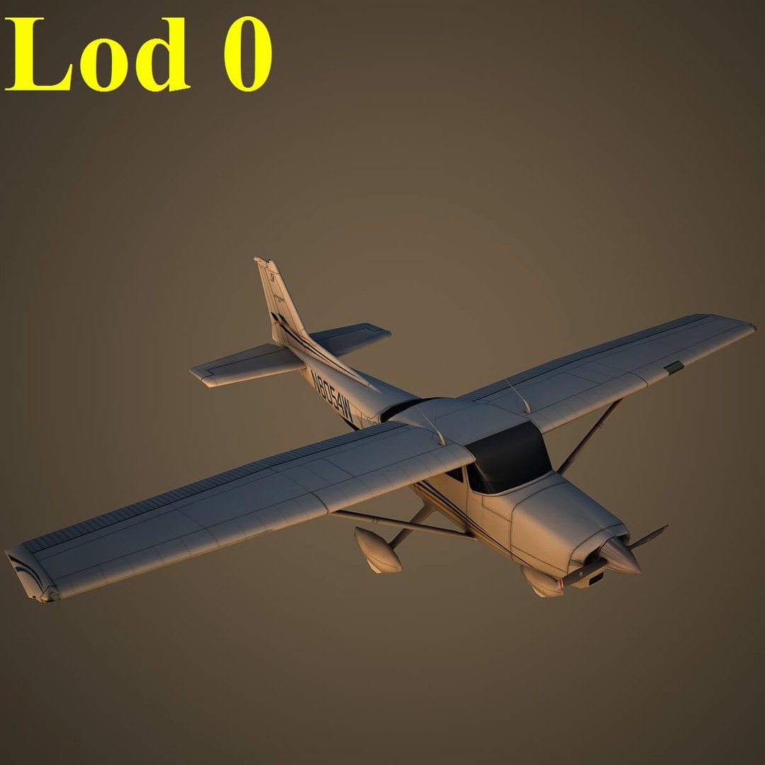 3d Cessna 172 Csa Aircraft Model