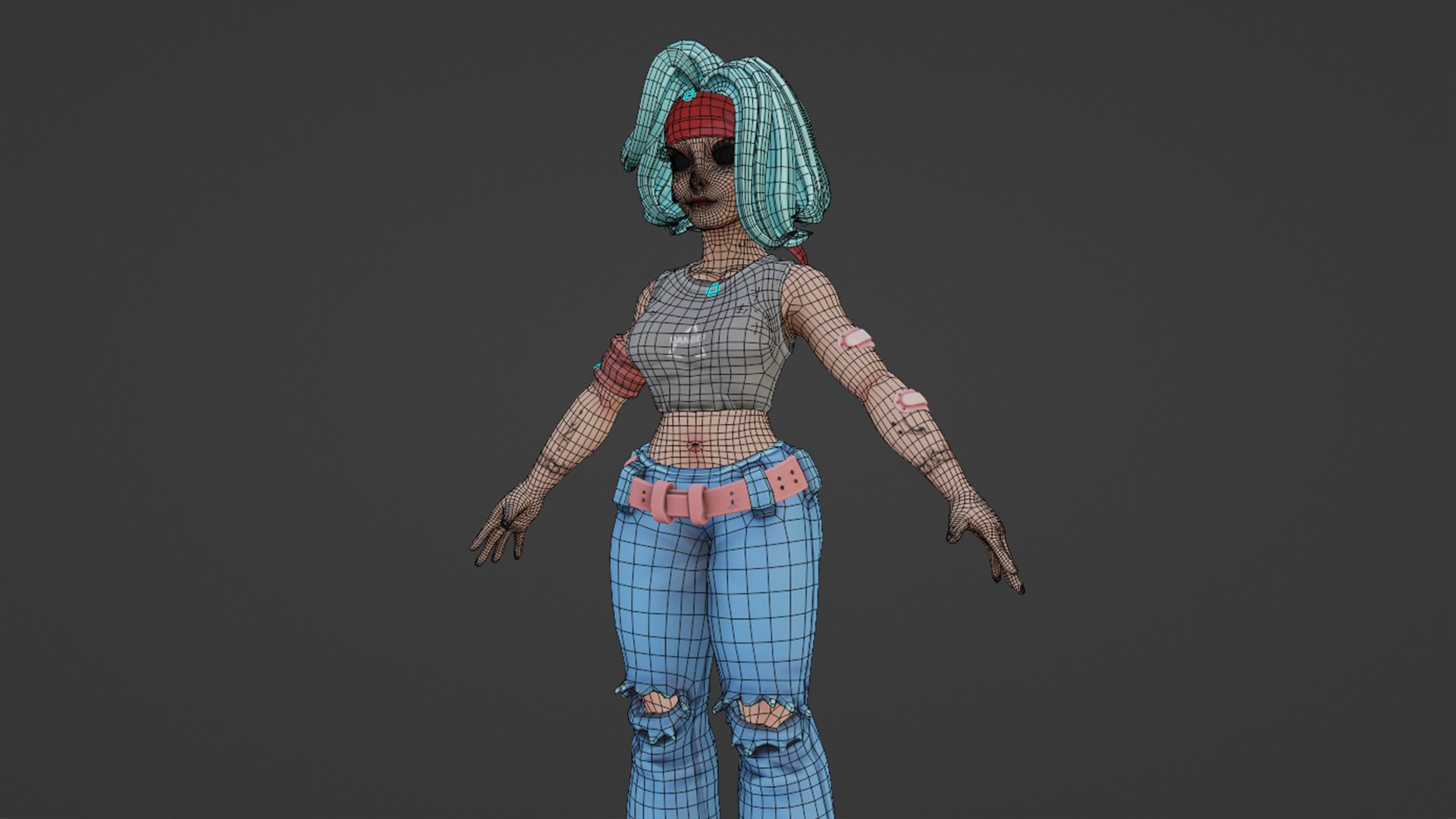 Cartoon Rigged Hip Hop Dancer Girl-Lucy Character 3D Model 3D Model ...