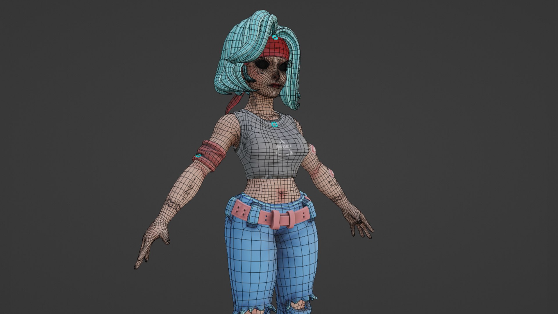 Cartoon Rigged Hip Hop Dancer Girl-Lucy Character 3D Model 3D Model ...