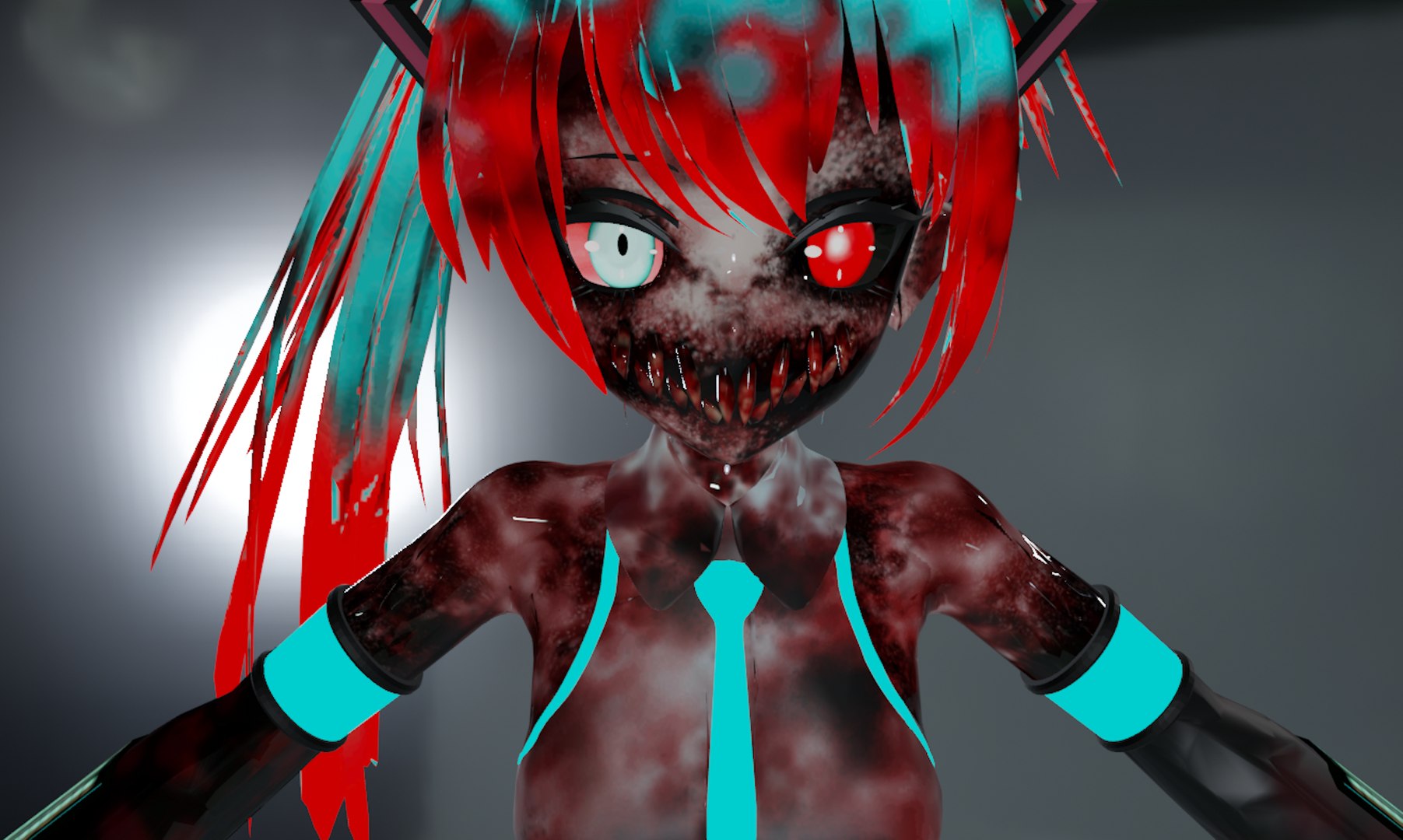 3D Miku Zombie Model - TurboSquid 1901526