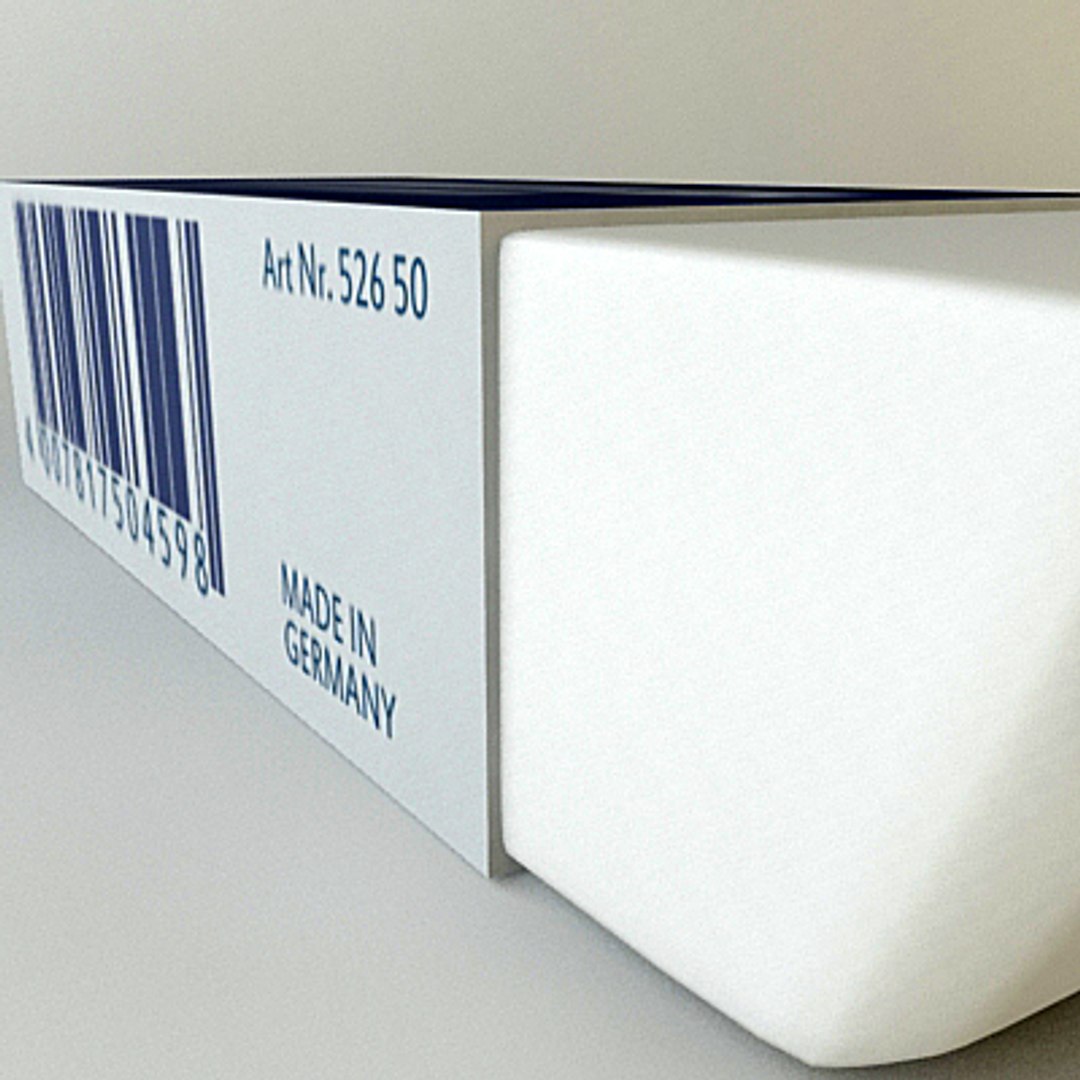 Eraser Rubber Paper 3d Model