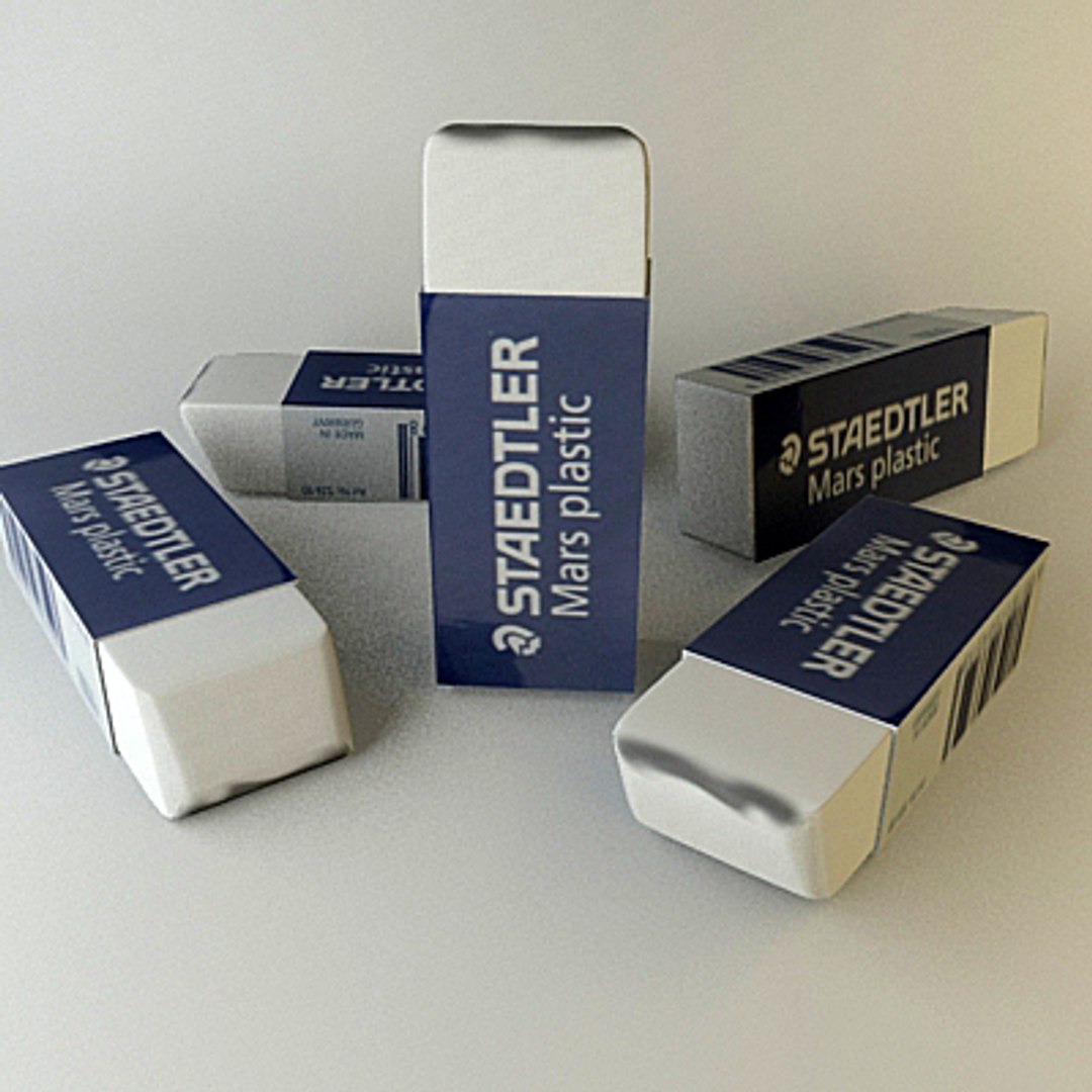 Eraser Rubber Paper 3d Model
