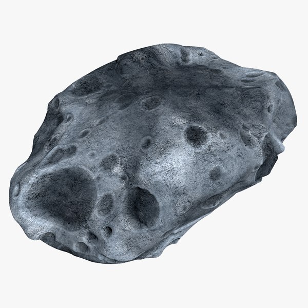3ds max modeled asteroid