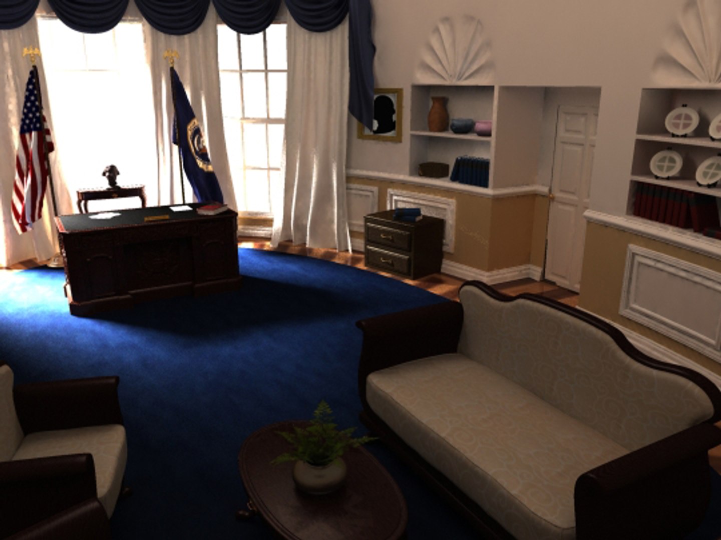 3d Model Oval Office