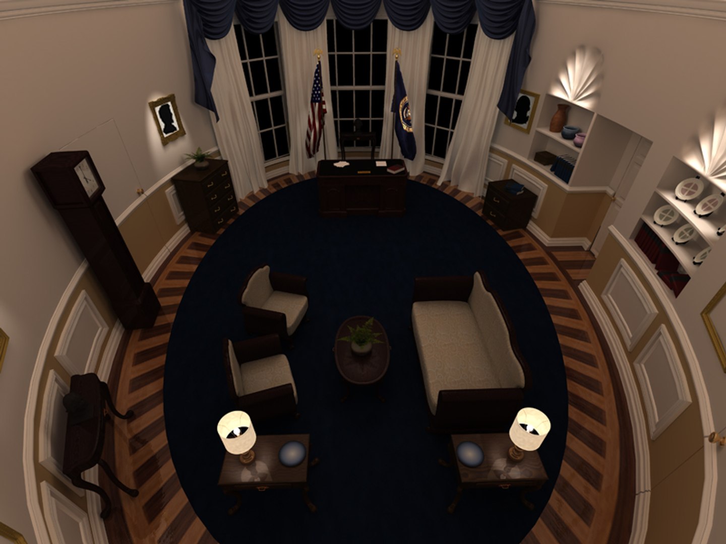 3d Model Oval Office